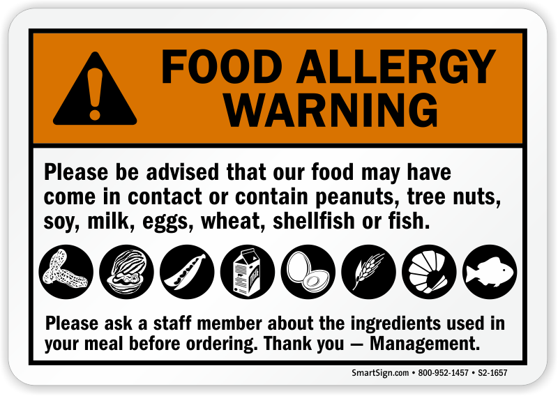 Peanut Allergy Sign